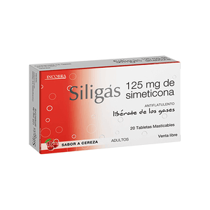Siligas 125 Mg Cereza Caja X 20 Tabletas Masticables - Sin Asignar